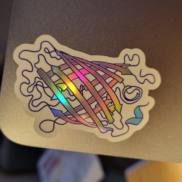 Green Fluorescent Protein (GFP) Sticker // Vinyl, Waterproof, and ...