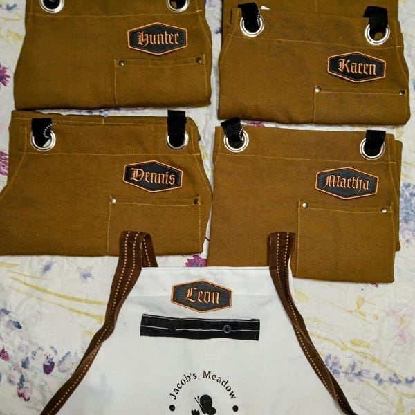 Custom Embroidered Leather Patch – Personalized Logo Patch, Iron On ...