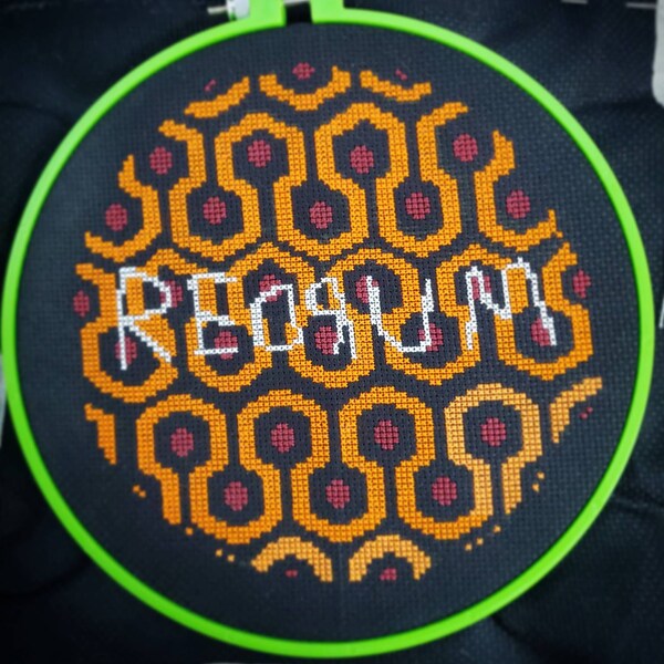 Redrum Cross Stitch Pattern Downloadable PDF Stephen King the Shining ...