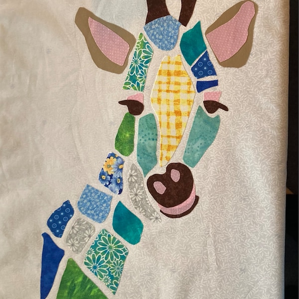 Giraffe Applique Pattern: Jill the Gentle Giant Quilt Block (PDF ...