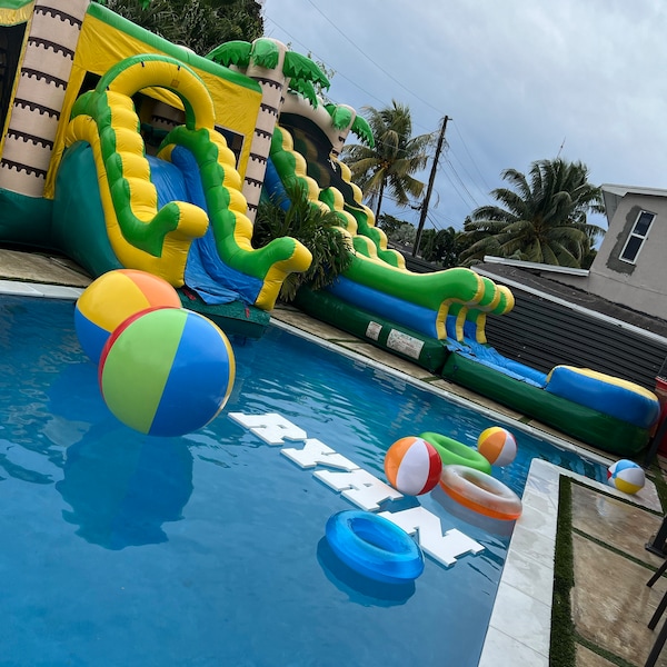 White Floating Foam Pool Letters and Numbers | 1 Inch Thick ...