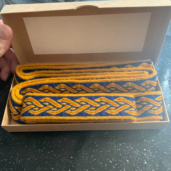 Tablet Woven Wool Trim. Viking Reenactment, Medieval Historical Braid ...
