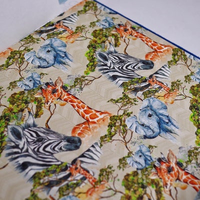 Watercolor Zebra Digital, Watercolor Zoo Digital Paper, Watercolor ...