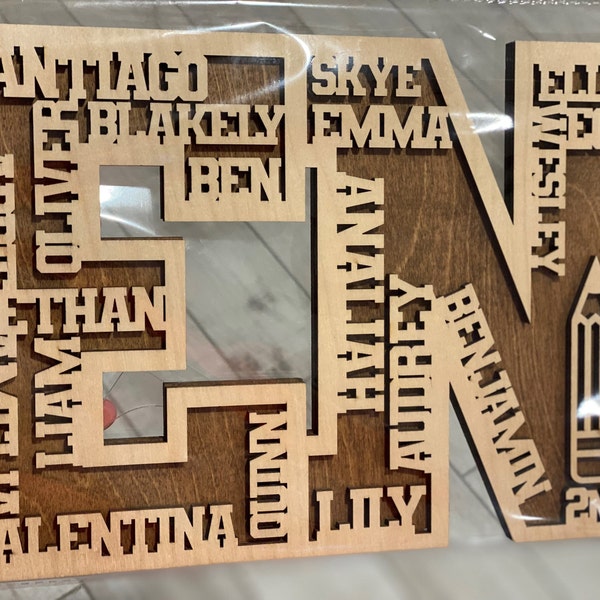 Custom Senior High School Letter Plaque, Custom College Plaque ...