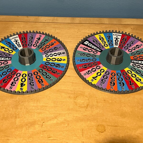 Deluxe Wheel of Fortune Wheel Set - Www.facebook.com/aandm3dprints/ - Etsy