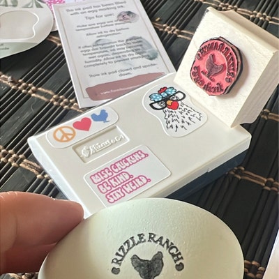 Mini Egg Safe Ink Pad Black Size: 1.75 X 2.5 Food Safe Ink Pad Egg ...