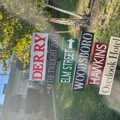 Halloween Directional Sign Halloween Porch Sign Cedar Wood - Etsy