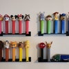 Pez Dispenser Floating Wall Display Stand (angled), Holds 5 Collectible ...