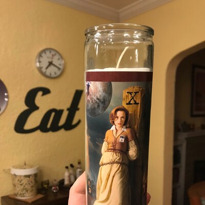 Saint Scully / Gillian Anderson Prayer Candle - Etsy