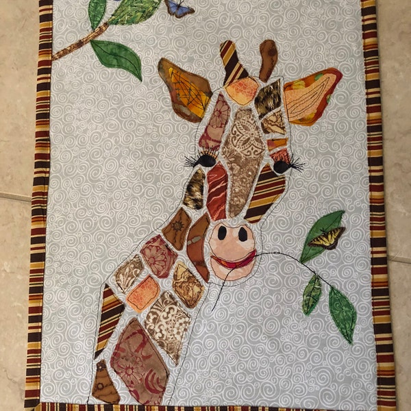 Giraffe Applique Pattern: Jill the Gentle Giant Quilt Block (PDF ...