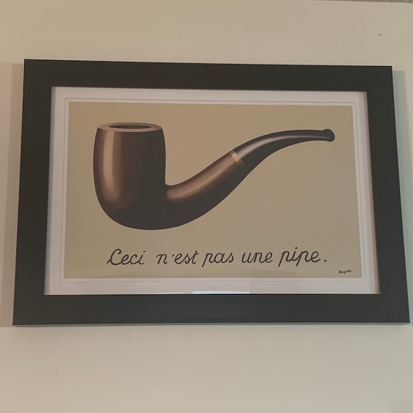 René Magritte 'this is Not A Pipe' Print (18x12 Heavyweight) - Etsy