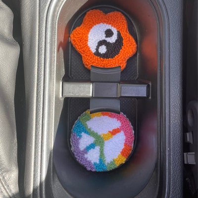 Set of 2 Car Coasterscute Car Accessoriescustomisable Car - Etsy