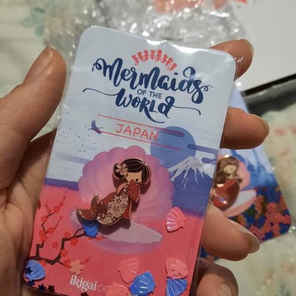 Maori Mermaid of New Zealand Hard Enamel Pin, Mermaids of the World ...