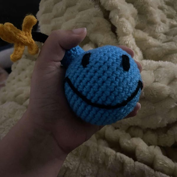 Crochet Plush Smiley Bomb Fanart - Etsy