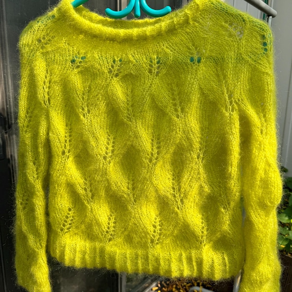 Knitting Pattern October Day Sweater | English, French - Etsy