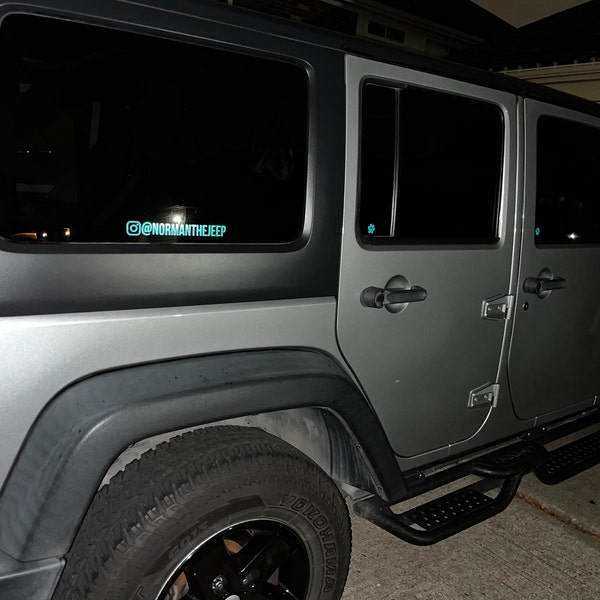 Instagram Decal, Instagram Car Decal, Window Decal, Instagram Business ...