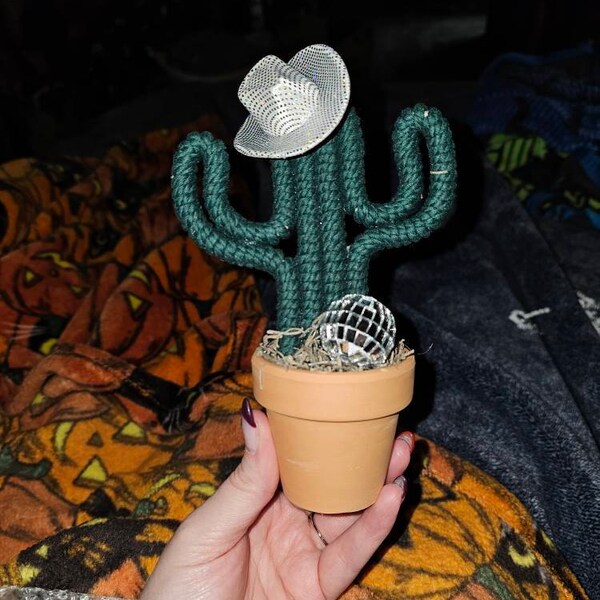 Macrame Cactus, Macrame Cacti, Macrame Succulent, Cactus Decor ...