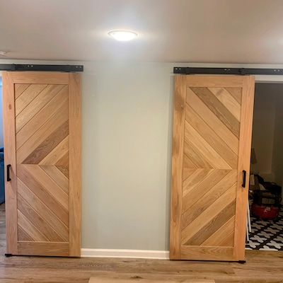 Solid Wood Slab Front Door - Etsy