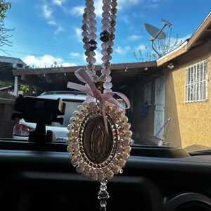 Virgin Mary Car Charm,car Decoration, Car Accessories, Rearview Mirror ...