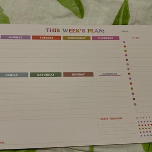 A4 You Got This Weekly Planner Pad Desk Planner With Habit Tracker ...