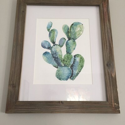 Cactus Print, Watercolor Cactus Wall Art, Instant Download Printable ...