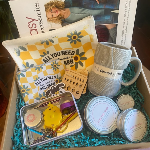 Knitting Gift for Crochet Gift Box for Mom Thinking of You Gift for ...