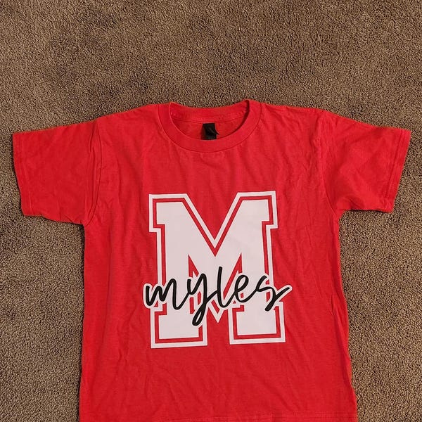 Custom Group Name Shirt for Her Personal Lettering Shirt Monogramed Tee ...