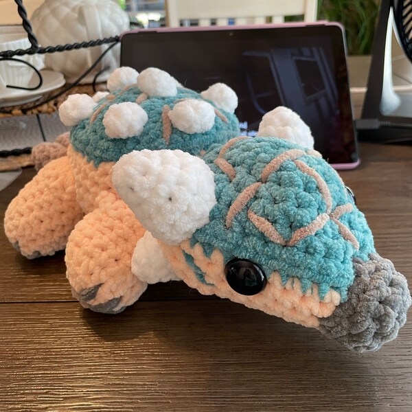 PATTERN ONLY- Bumpy Ankylosaurus Cute Crochet Plush Pattern ...