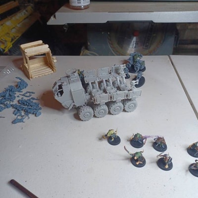 4 Pack FKMSA Armored Heavy Arms Unit 28mm Scale Miniatures - Etsy