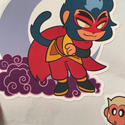 Chibi Party MK and SWK Cardboard Cutout Sticker 3 Inch Matted Sticker ...