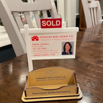 Real Estate Sign Business Card Holder - Etsy