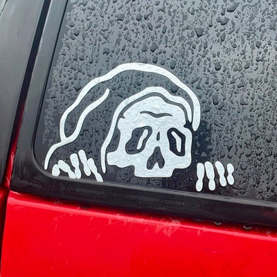 Car Stickers Car Decals Vinyl Decals Halloween Grim Reaper Lurking ...
