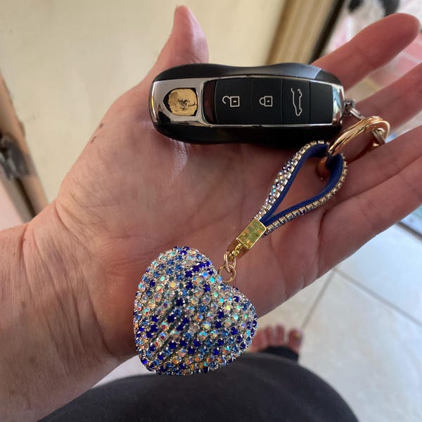 Purse Scarf Braided Bow Bag Charm Keychain Car Key Fob Polka Dot - Etsy