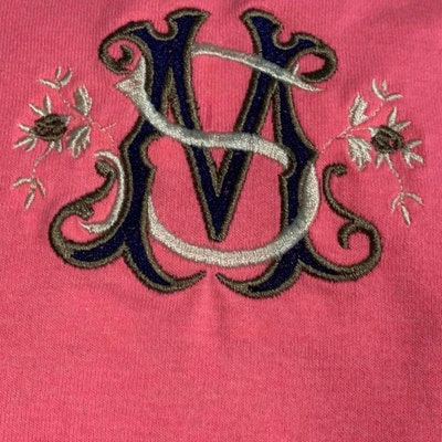 Interlocking S and M Embroidery Monogram Design for Machine Embroidery ...