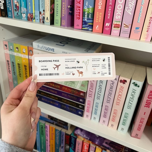 Pink ‘pretty Girls Read Books’ Bookmark | Bookish Bookmarks | Themed ...