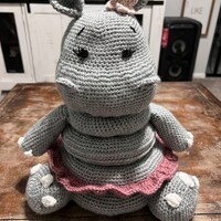 Hippo Stacking Toy Crochet Pattern Amigurumi Safari Animal - Etsy Canada