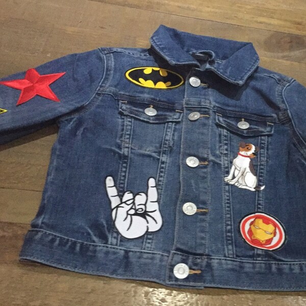 Embroidered White Hand Sign of the Horns Patch Badge Iron / Sew on T ...