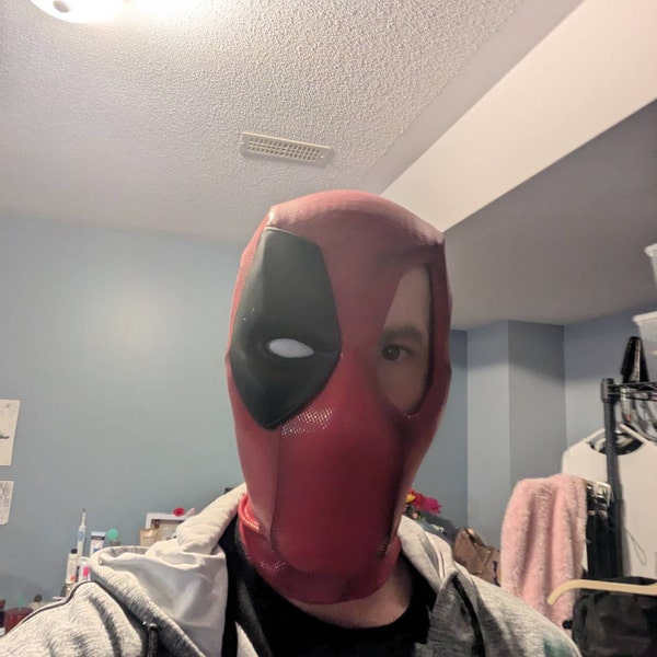 Customizable Deadpool Mask, Wearable Mask With Magnetic Lenses, Cosplay ...