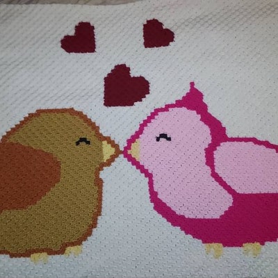 Wolf C2C Crochet and Cross Stitch Pattern Afghan Graphghan Pixel ...