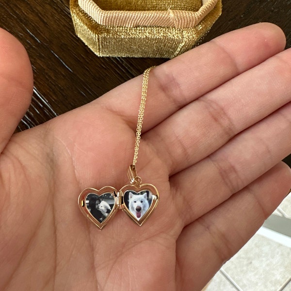 Name Personalized Heart Locket, Minimalist Personalized Gifts, Engraved ...