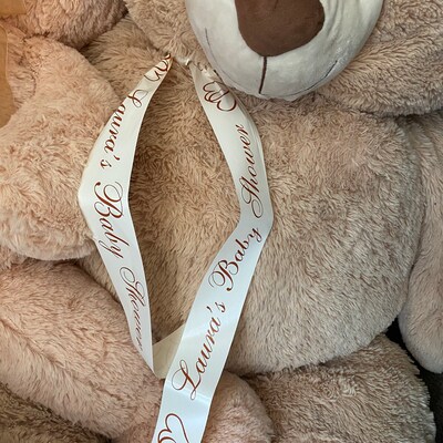 Personalised Wedding Car Ribbon 6m Printed Car Ribbon Suitable for Prom ...