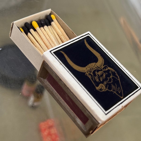 1.85" Yellow Matchsticks | 40 Artisan Colored Tip Safety Matches - Etsy