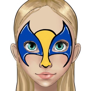 Face Painting Sonic Tails Knuckles Board Face Paint Design - Etsy