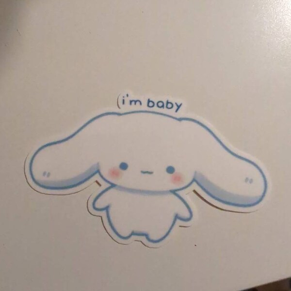 Bunny Studio Anime Note Sticker, Cute Aesthetic Sticker, Vinyl Sticker ...