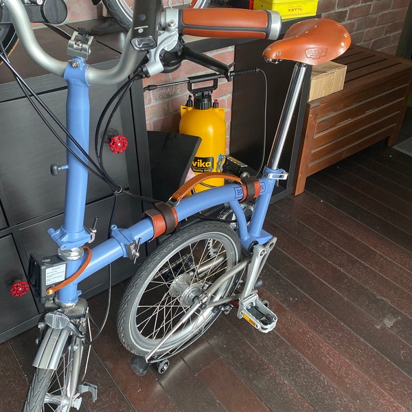 Leather Luggage Block Pull Strap for Brompton Bicycles - Etsy