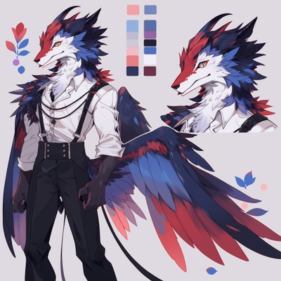 Chibi Green Wolf Furry Twitch Emotes Set of 10 Cute Furry Twitch Emotes ...