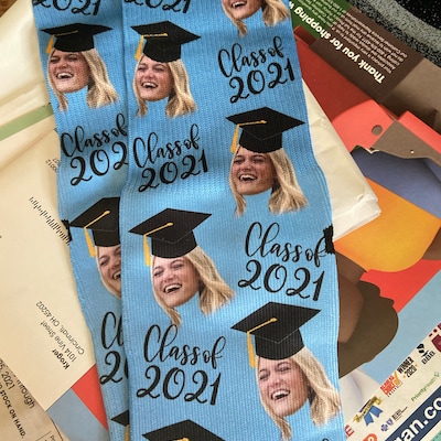 Custom Graduation Socks Custom Face Socks Graduation Gift - Etsy