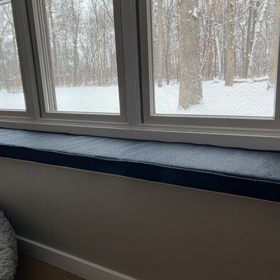 Linen French Style Cushion, Custom Floor Pillow, Window Bench Cushions ...