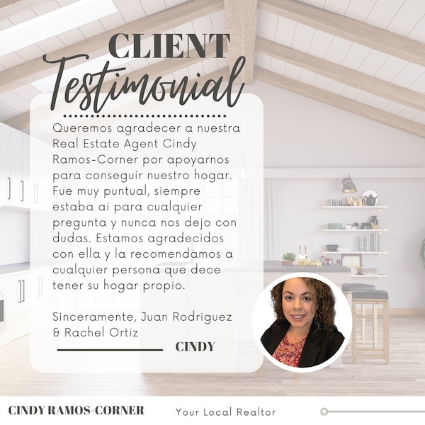20 Testimonial Realtor Instagram Posts | Real Estate Social Media Post ...