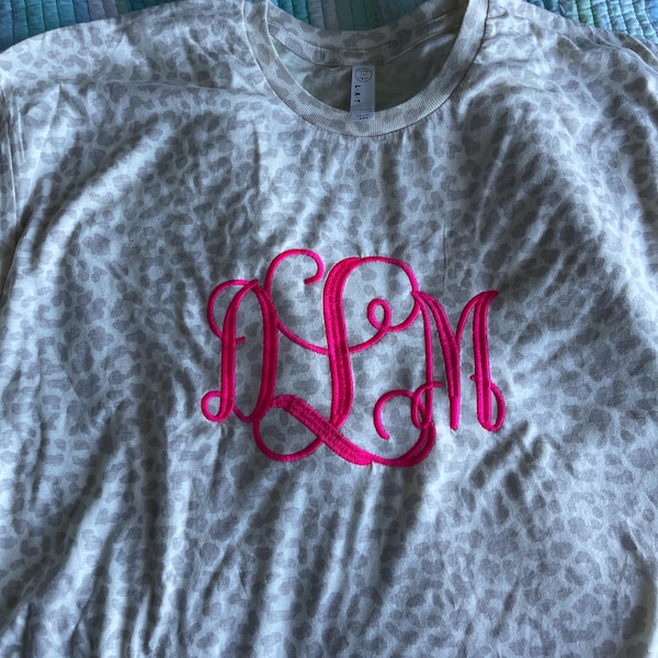 School Spirit Monogram T-shirt/ Personalized School Tee Shirt ...